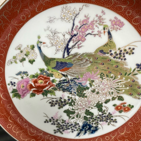 satsuma | Kitchen | Mid Century Satsuma Japan Peacock Plate | Poshmark